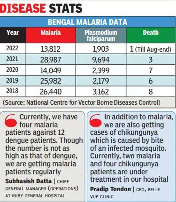 Kolkata reels under malaria amid dengue onslaught | Kolkata News ...
