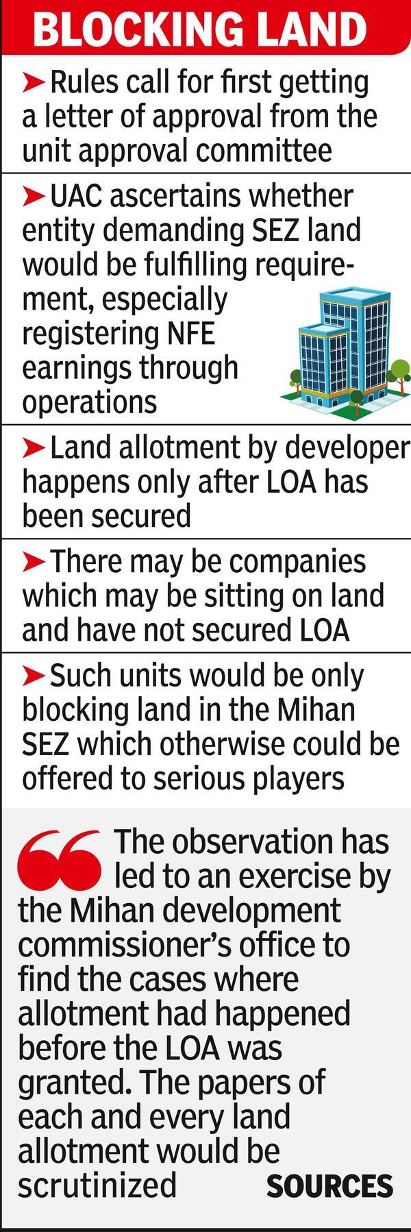 Sez: Audit Points To Land Allotment Bypassing Rules At Mihan-sez ...