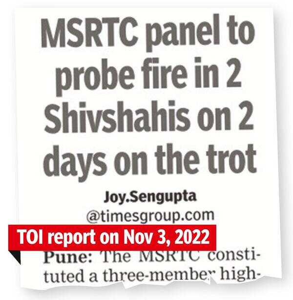 Tata Motors Team In State To Investigate St Bus Fires | Pune News ...