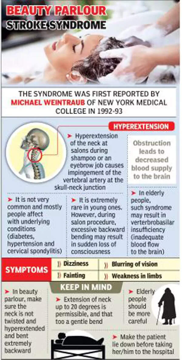 Beware of beauty parlour stroke syndrome: Experts | Patna News - Times of India