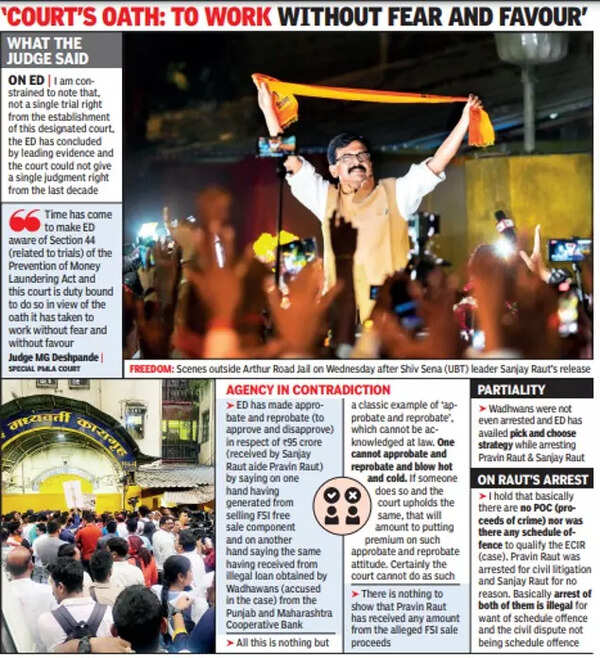 Sanjay Raut: Money laundering case Sanjay Raut gets bail after 3 months, court calls arrest ...