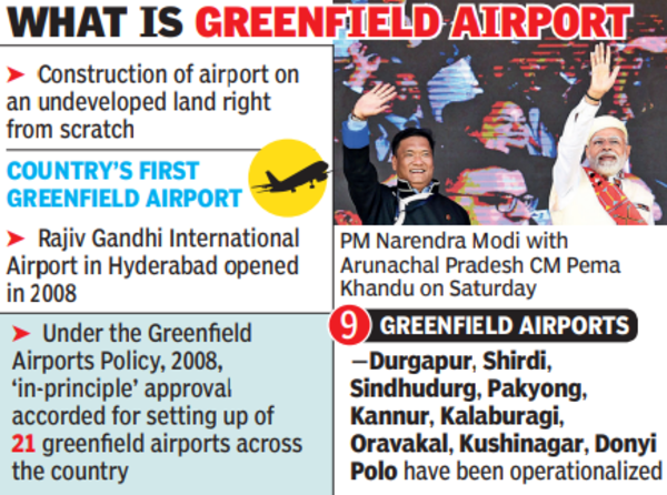 Narendra Modi: Narendra Modi opens Arunachal Pradesh's 1st greenfield ...