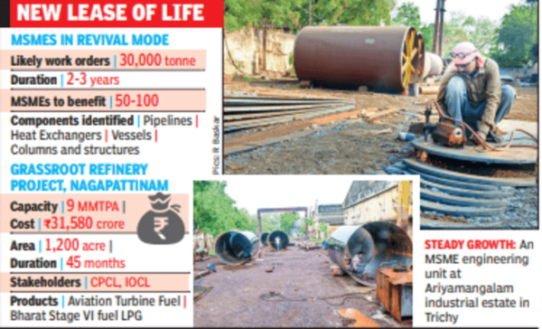 Trichy: Trichy Msmes Eye Big Job Orders For Upcoming Cpcl-iocl Refinery ...