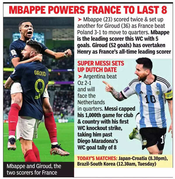 Fearsome, united France polish off Poles | Football News - Times of India
