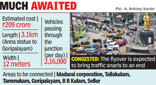 Madurai: Goripalayam Flyover Work To Start Soon | Madurai News - Times of India