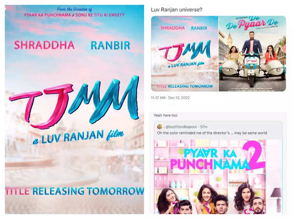 Ranbir Kapoor and Shraddha Kapoor drop teaser poster of Luv Ranjan's ...