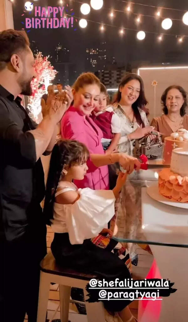 Parag Tyagi gives a grand birthday surprise to Shefali Jariwala as she ...