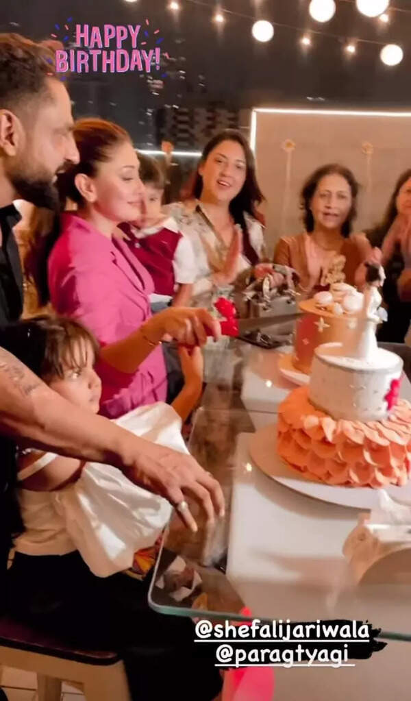 Parag Tyagi gives a grand birthday surprise to Shefali Jariwala as she ...