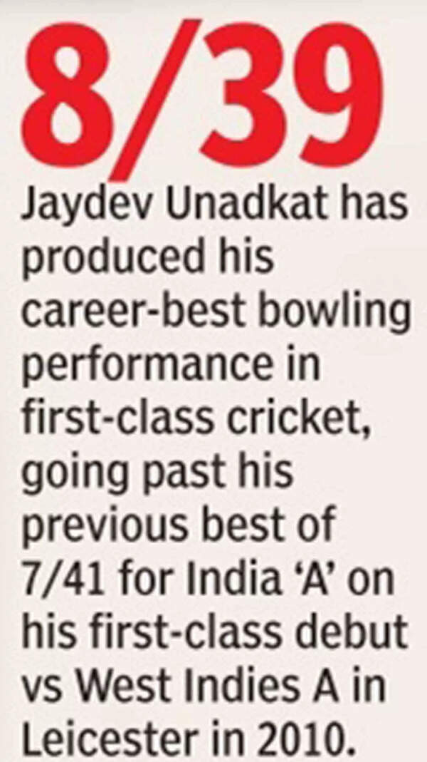 Jaydev Unadkat hat-trick makes Ranji Trophy history | Cricket News ...
