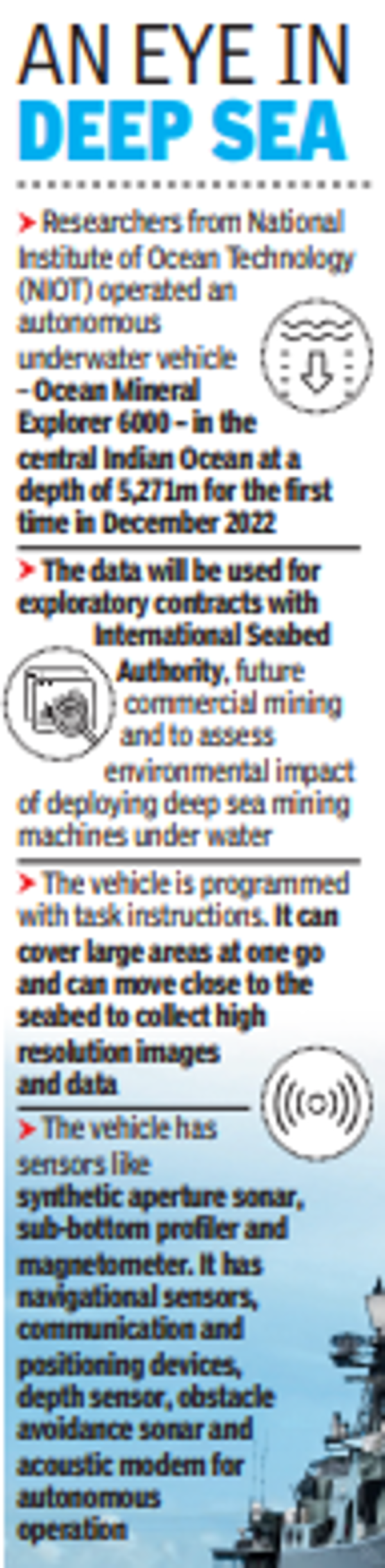 Chennai based NIOT sea vessel fishes for manganese nodules | Chennai ...