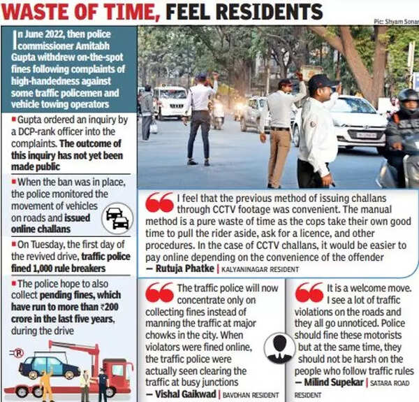 Spot Fines Are Back To Curb Rampant Traffic Violations | Pune News ...