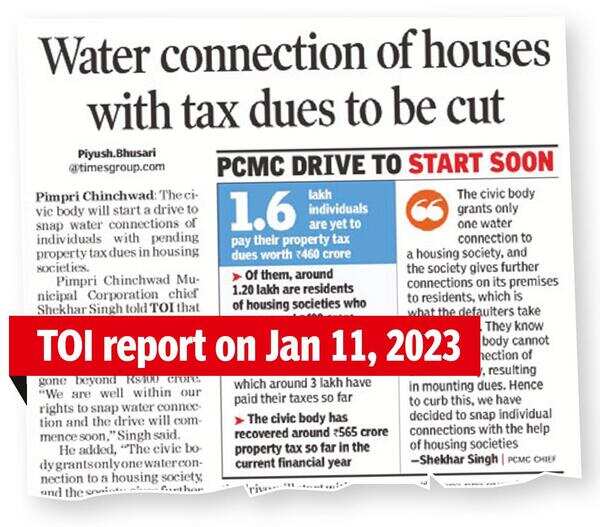 Housing Bodies Warn Of Legal Action Over Pcmc Notice To Disconnect ...