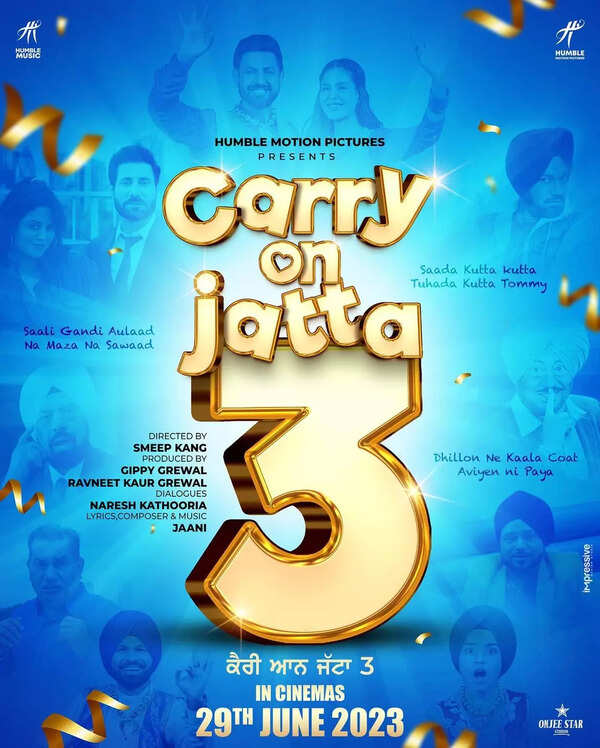 The poster of ‘Carry On Jatta 3’ is out; Gippy Grewal says to get ready ...