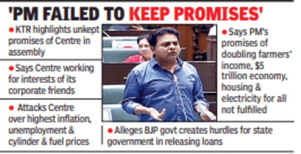 Narendra Modi: KT Rama Rao spits fire on Centre in Telangana , calls ...