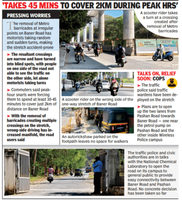 Baner Road: Sudden and haphazard crossings make Baner Road a commuter's ...