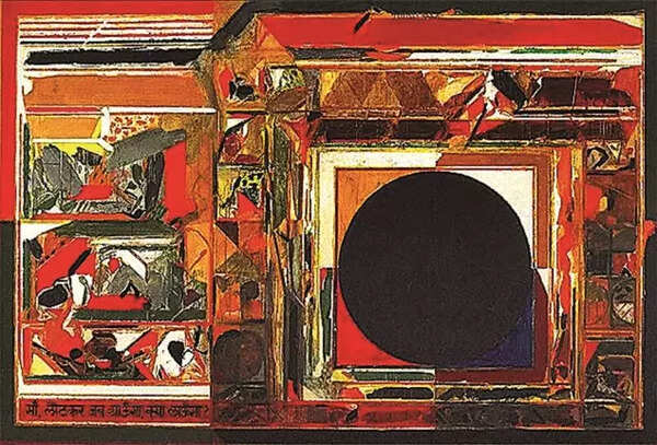 Raza: Syed Haider Raza’s art makes a splash in Paris - Times of India
