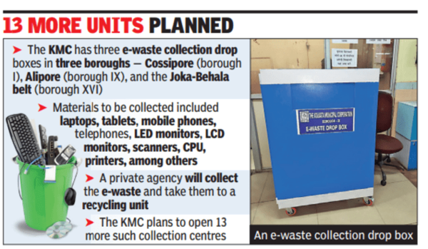 Civic Body Installs Drop Boxes To Collect E-waste From 3 Boroughs ...