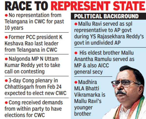 Congress: Mallu Ravi puts hat in Congress Working Committee ring ...