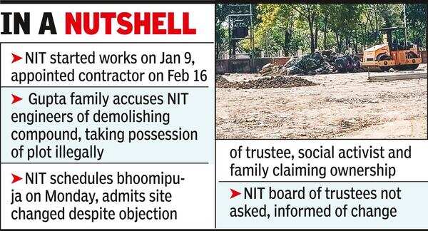Nit: Nit Began Park Work Month Before Contractor Appointed | - Times of ...