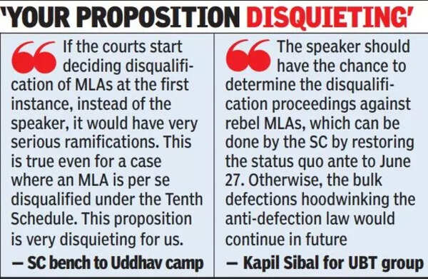 Speaker should be deciding disqualification, not the courts: SC ...