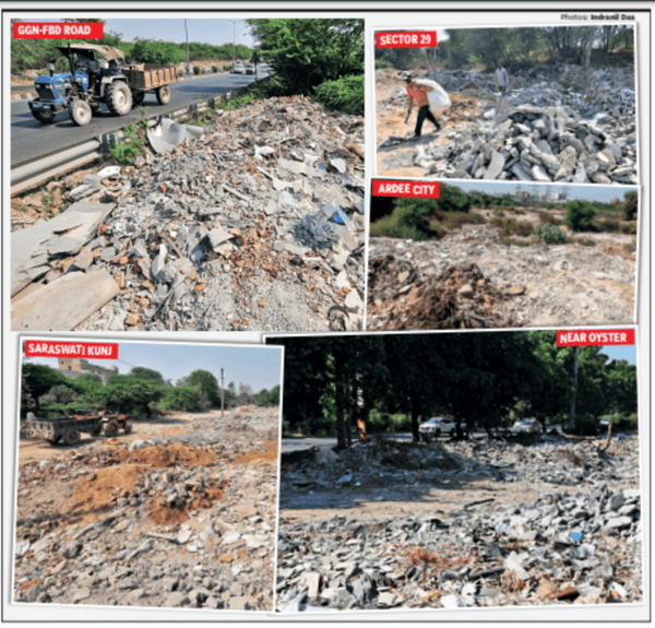 No collection agency & no checks: Why Gurgaon is drowning in construction debris | Gurgaon News ...