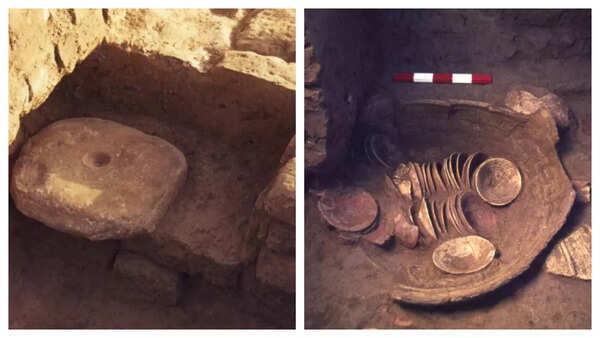 This 5000 year old restaurant had an oven, benches, beer pitchers and ...