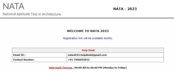 NATA 2023 dates announced on nata.in, registrations to begin shortly ...