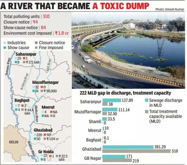 Uttar Pradesh: Take action to clean up Hindon, says NGT | Ghaziabad News - Times of India