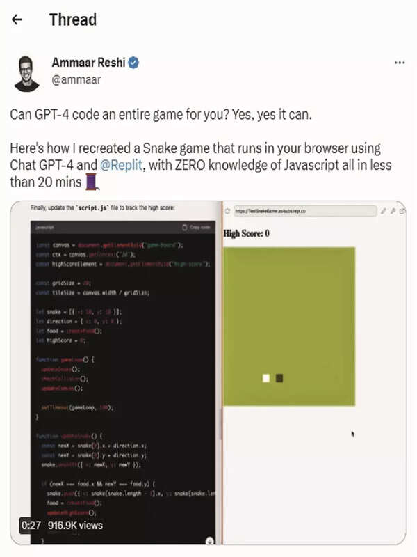 ChatGPT 4: AI just got a whole lot smarter - Times of India
