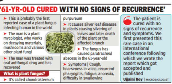 Plant fungus infects researcher in Kolkata, likely to be first human ...