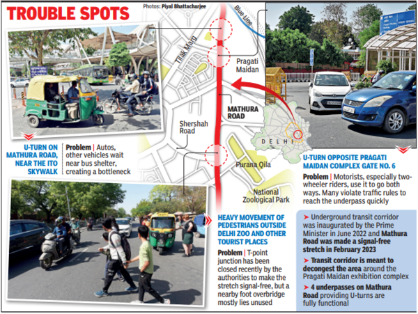 Delhi: 3 pain points that are making joyful ride on signal-free Mathura ...