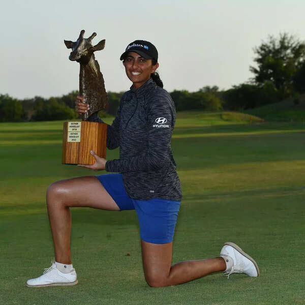 Golfer Aditi Ashok starts 2023 with international wins - Times of India