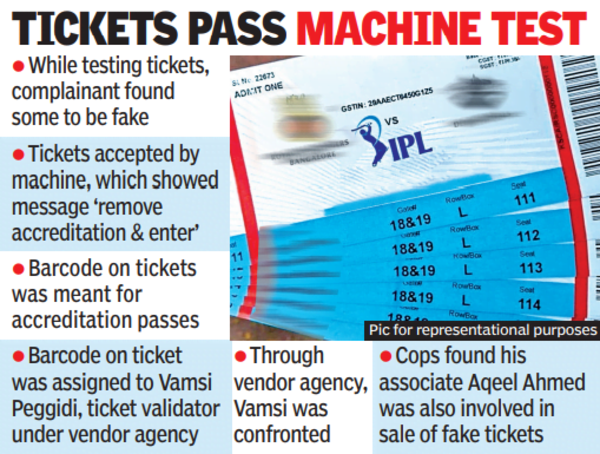 Hyderabad police widen net, validator & aide held in IPL ticket racket ...