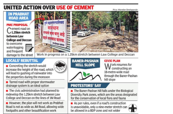 Prabhat Road residents oppose concreting plan, PMC scraps it | Pune ...