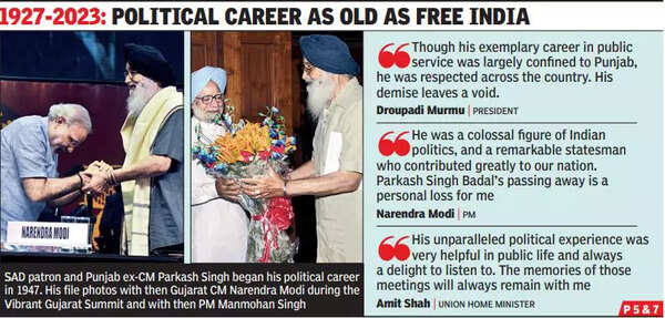 Parkash Singh Badal Poltical Career: Life and times of Sad patairch ...