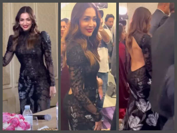 Malaika Arora casts a spell in her backless black gown; fans call her ...