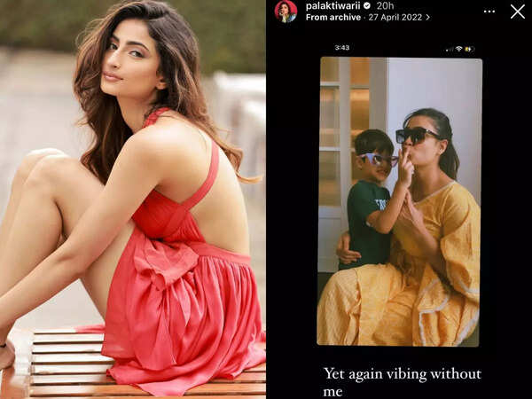 Palak Tiwari complains about mom Shweta Tiwari chilling with brother Reyansh, says, 'Yet again ...