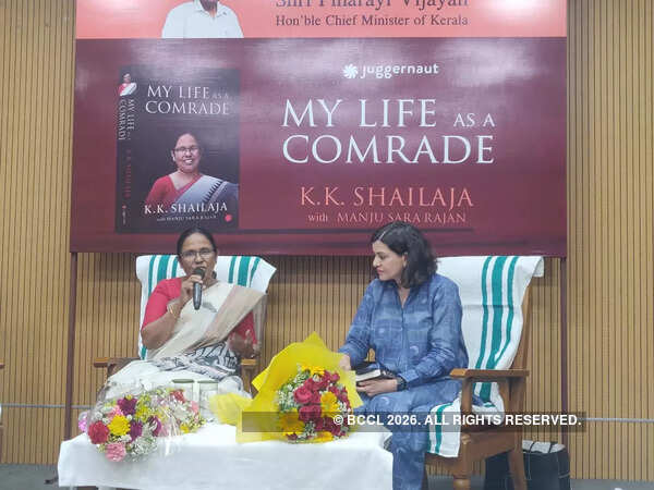 KK Shailaja's autobiography launched by Kerala CM Pinarayi Vijayan in ...