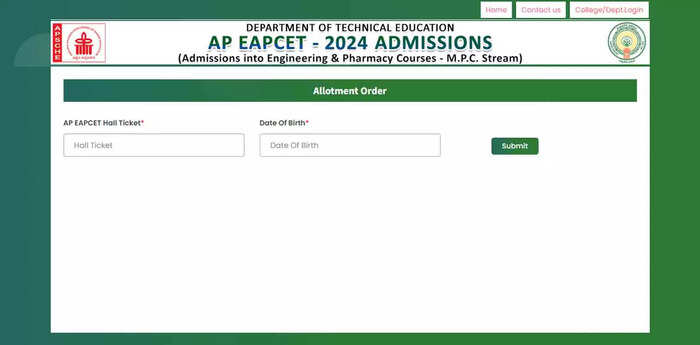 AP EAMCET Counselling 2024 Live: Round 1 Seat Allotment Result Out at ...
