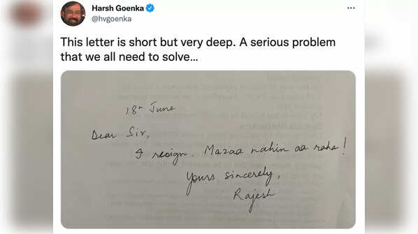 Viral resignation letter takes over the internet!