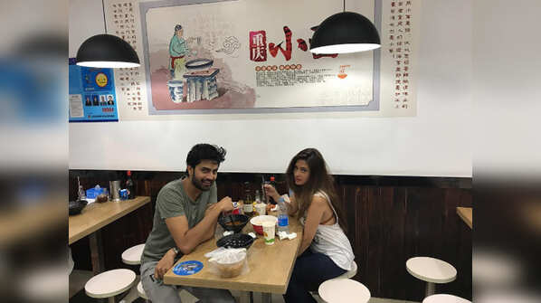 Riya Sen and Shivam Tewari's candid pictures