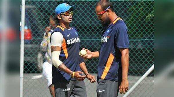 Indian team's practice session