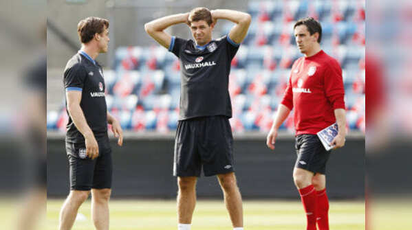 England's practice session