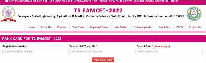 TS EAMCET 2022 Results LIVE Updates: EAMCET Rankcard declared, AP's ...