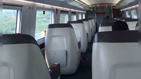 Inside a Chinese bullet train