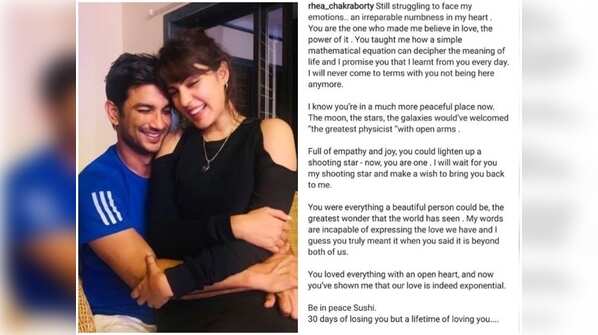 Tribute to Sushant Singh Rajput: Rhea Chakraborty to Ankita Lokhande and Mukesh Chhabra ...