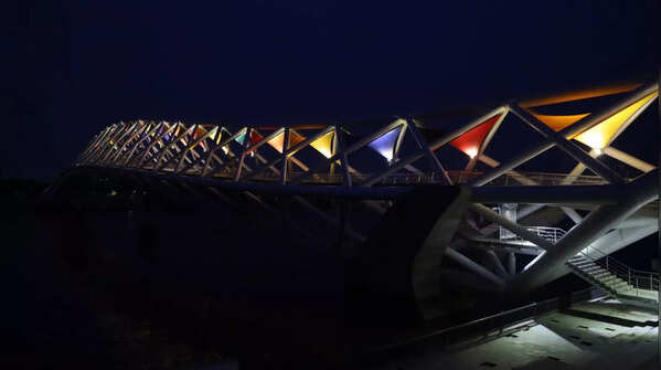In pics: Atal Bridge at the iconic Sabarmati riverfront