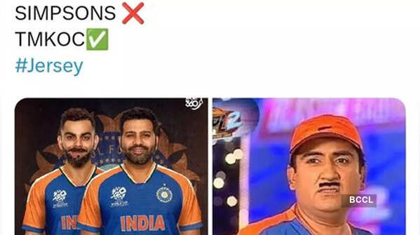 India's T20 World Cup jersey reminds netizens of Jethalal's GPL Team ...