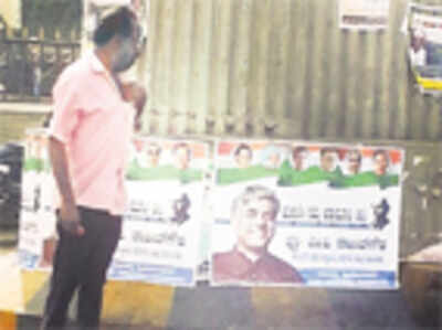 Rajeev Gowda is up against his own posters