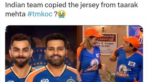 India's T20 World Cup jersey reminds netizens of Jethalal's GPL Team ...
